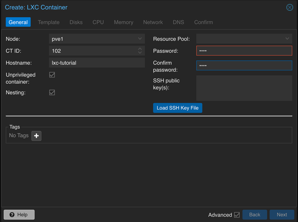 How to create Linux Containers in Proxmox